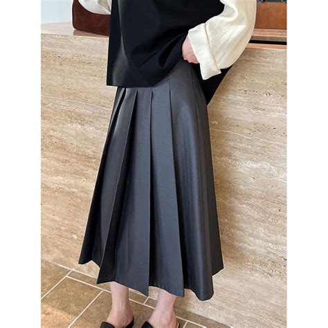Purple Pleated Skirt