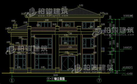 三层别墅设计图纸全套图bz3687新中式风格设计图 柏竣建筑