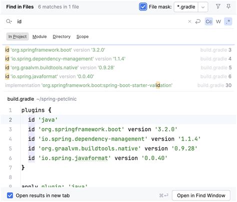 Search And Replace A Target Within A Project Intellij Idea Documentation