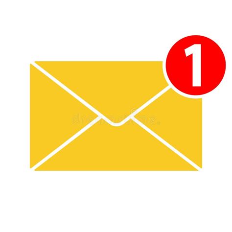 new incoming messages icon with notification two incoming email
