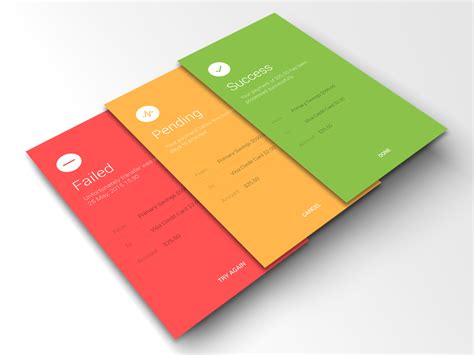 Payments Status UI Design For Finance App On Behance