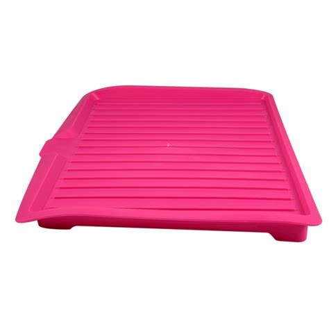 Plastic Dish Drainer Drip Tray Plate Cutlery Rack Vicedeal