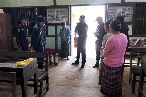 သရက်မြို့၌ မီးဘေးအန္တရာယ်ကြိုတင်ကာကွယ်ရေးအတွက် စာသင်ကျောင်းများ လိုက