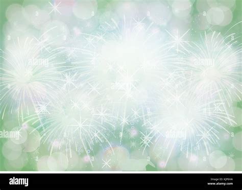 The Gradient Green Winter Snowflake Border Christmas Background Stock
