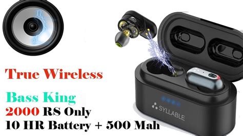 Syllable s101 True wireless headphone Unboxing and Review - YouTube