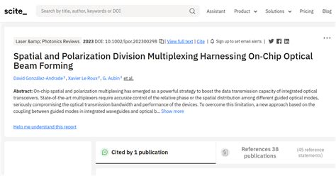 Citation Report Spatial And Polarization Division Multiplexing