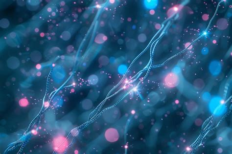 Glowing Blue Neurons Interconnected | Premium AI-generated image