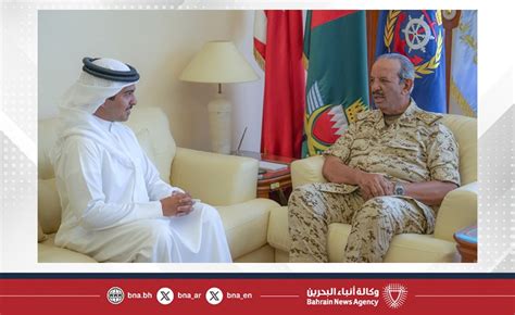 القائد العام لقوة دفاع البحرين يستقبل سمو الشيخ محمد بن خليفة بن حمد بن