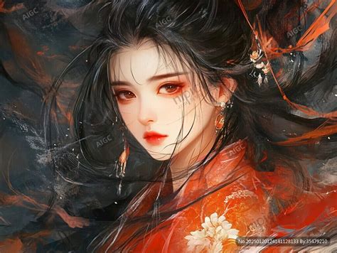 Ai创作图古风美女头像插画封面 板绘人像 不知火插画 古风美女图合集 古风红衣 古风小姐姐 古风女插画 古风美女头像 古风人物头像 古风美女图 板绘人物 古风美人图 红衣美人插画 古风绘画