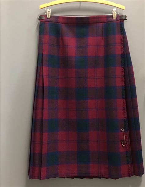 Vintage 80s Pitlochry Kilt Plaid Skirt Scottish Woo Gem