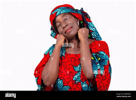 Portrait Of A Beautiful Mature Woman Wearing Traditional Loincloth With