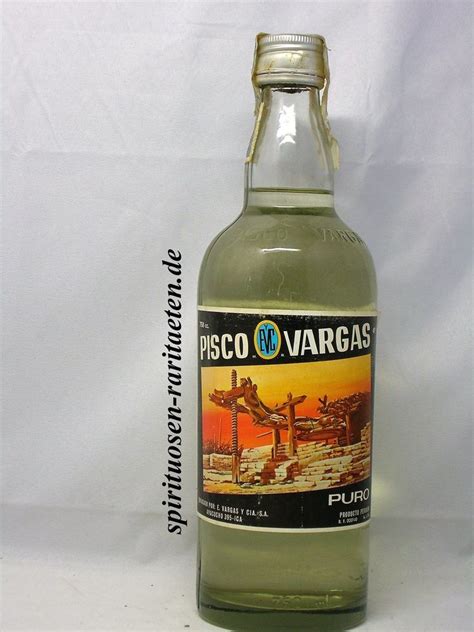 Pisco Puro E. Vargas 0,75l 45,0% Peru mit Steuerbanderole EVC - Welt ...