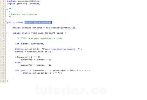 Ciclo For Java Numeros Pares Precedentes