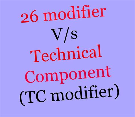 Learn How To Use And Code 26 And Tc Modifier In Medical Coding Along