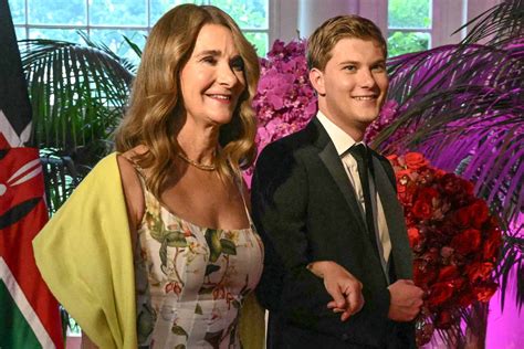 Melinda French Gates Attends White House State Dinner With Son Rory