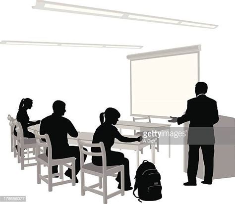 School Classroom Projector Screen High Res Illustrations Getty Images