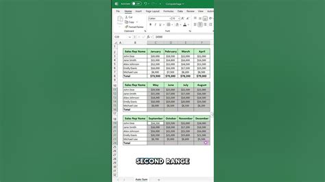 Excel Tips 3 Sum Without Formula In Seconds Youtube