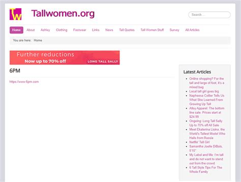 Tallwomen Org Strange Link Behaviour