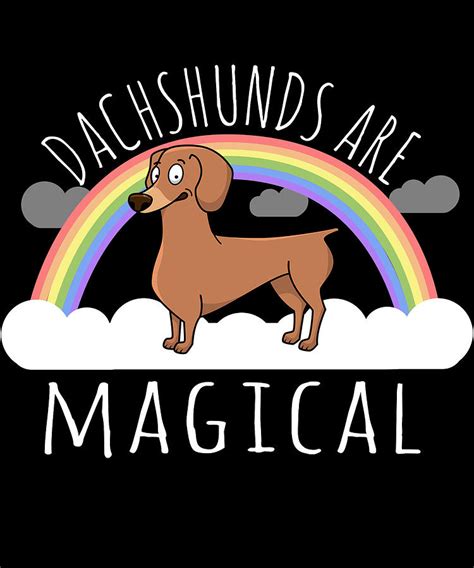 Dachshunds Are Magical Digital Art By Flippin Sweet Gear Fine Art America