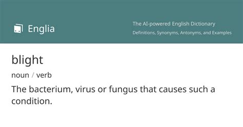 Blight Definition Meaning Englia