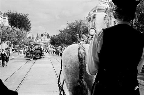 Horse Drawn Streetcar Ride Disneyland California Kodak Tr Flickr