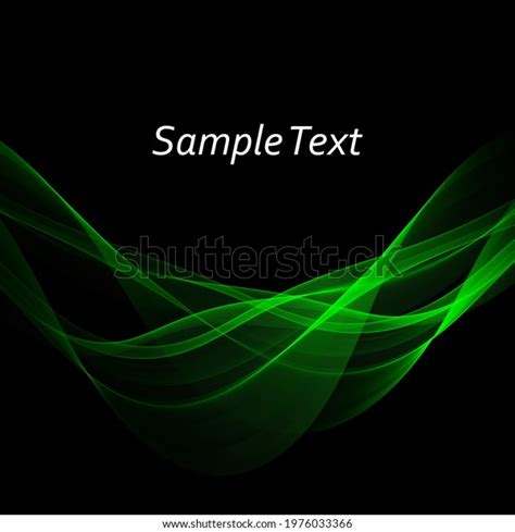 Green Abstract Background Wavy Wave Lines Stock Vector Royalty Free 1976033366 Shutterstock
