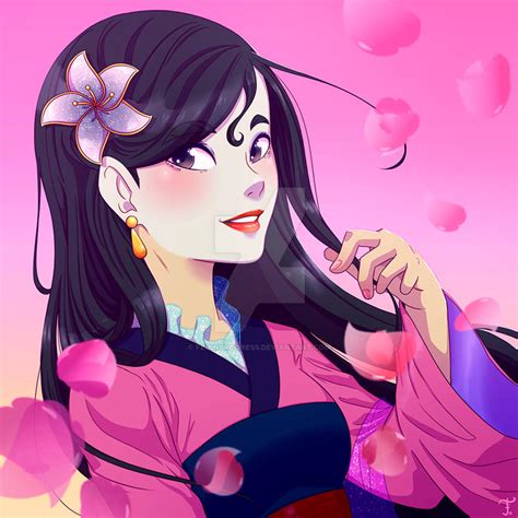 Disney Anime Mulan Gueisha By Fehinprogress On Deviantart