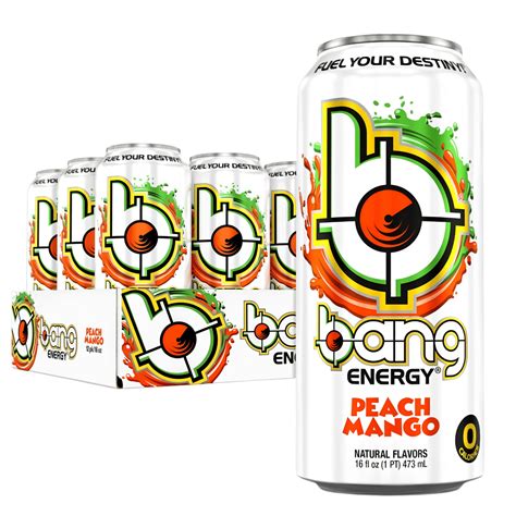Bang Energy Peach Mango Tropical Flavor And Energy