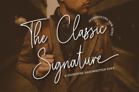 The Classic Signature Font Font Canyon