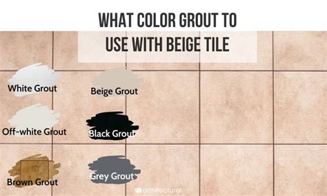 What Color Grout To Use With Beige Tile 6 Color Ideas