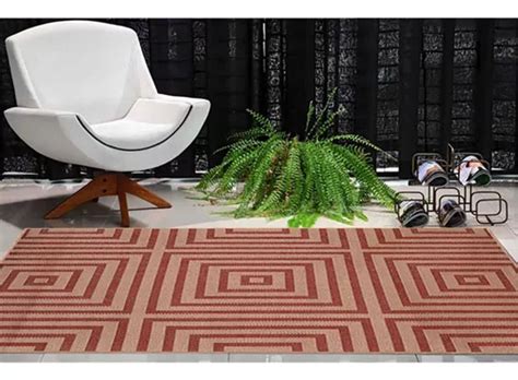Tapete Eco Nature Labirinto 67 Bege Vermelho 2 00x3 00m MercadoLivre