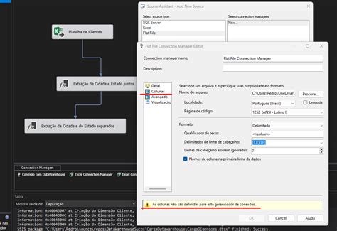 Erro Ao Carregar Arquivo Csv No Assistente De Origem ETL Integration Services