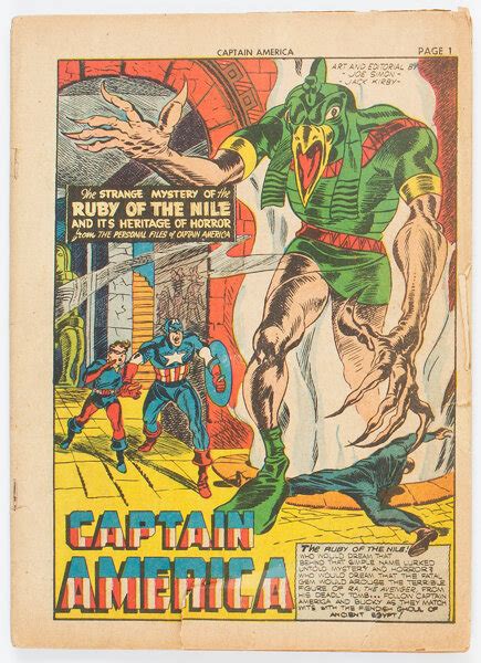 Captain America Comics 8 Coverless Timely 1941 Condition Lot 11163 Heritage Auctions