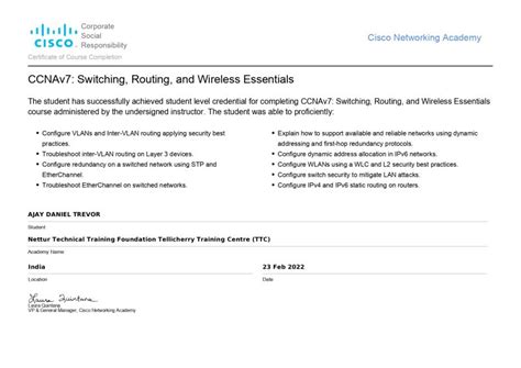 Ajay Daniel Trevor On Linkedin Cisconetworkingacademy