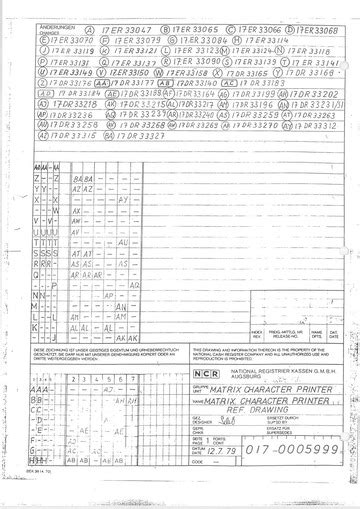 Ncr Matrix Character Printer Refdrawing Ncr Free Download Borrow