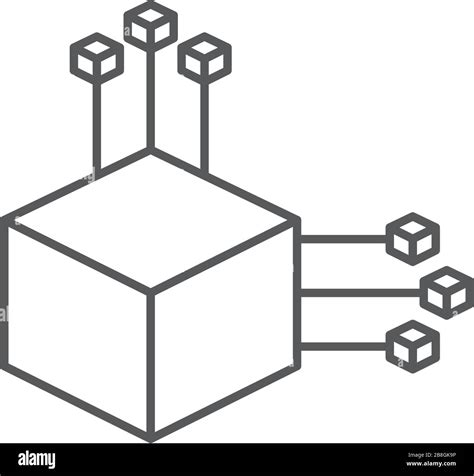 Cube Network Connection Structure Vector Icon Stock Vector Image And Art