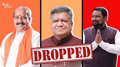 In Photos Bjp Drops Top Leaders Mlas In First List For Karnataka Election