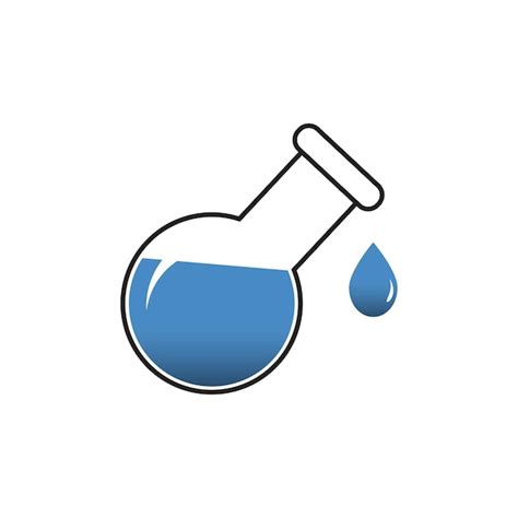 Premium Vector Chemical Flask Icon Laboratory Research Symbol Concept