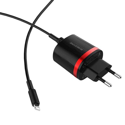 Сетевое зарядное устройство Borofone Ba7a Flashplug 2xusb с Кабелем Usb
