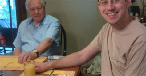 Sir David Attenborough And I Just Having Some Breakfast At My House