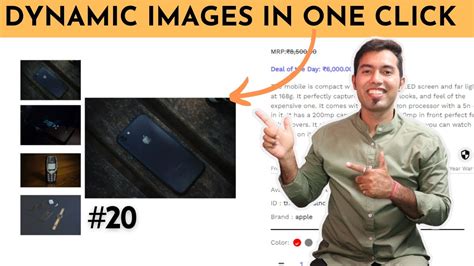 React Ecommerce Website Dynamic Images Functionality In One Click