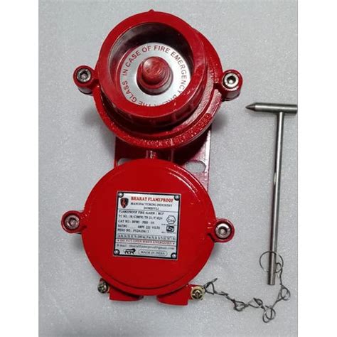 Flameproof Manual Call Point Metal 240v Power Supply Red Color
