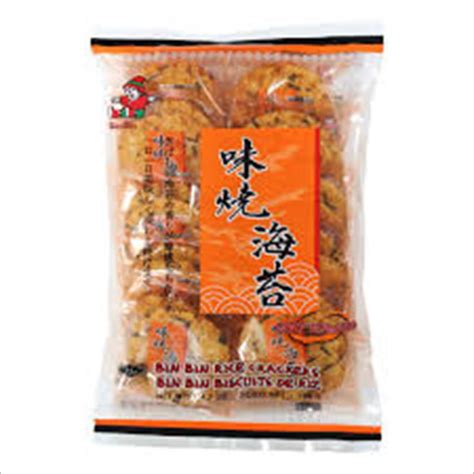 Jual Bin Bin Spicy Seaweed Rice Crackers 135 Gram Krekers Beras Rasa