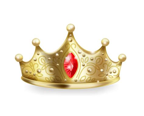 Realista Rey Y Reina Coronas d Oro Monarca Real Headdress Colección Heráldica Y Símbolo De