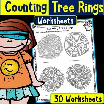 Counting Tree Ring Activity Find The Age Of Tree By Counting Rings Worksheets