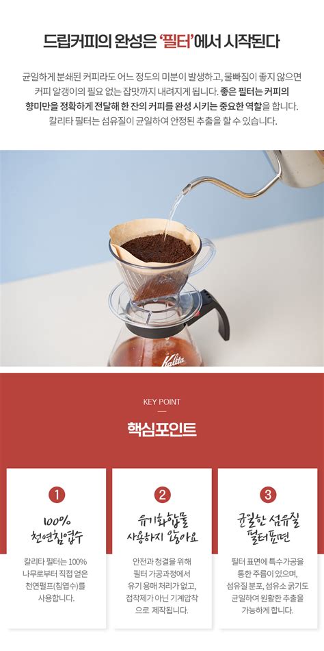 카페뮤제오 칼리타 필터 Nk 화이트 102 100매