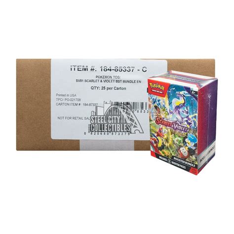 Pokemon Scarlet And Violet Booster 25 Bundle Case Steel City Collectibles