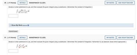 Solved Decide On What Substitution To Use And Then Evaluate Chegg