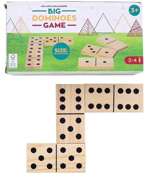 DOMINO DREWNIANE DUŻE KLASYCZNE ELEMENTÓW oficjalne archiwum Allegro