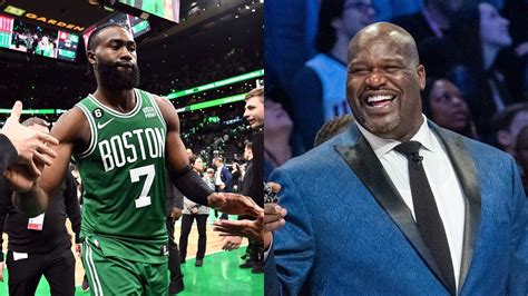 Shaquille O Neal Just Smacked Jaylen Brown S Butt Lakers Legend Hilariously Seen Getting Too